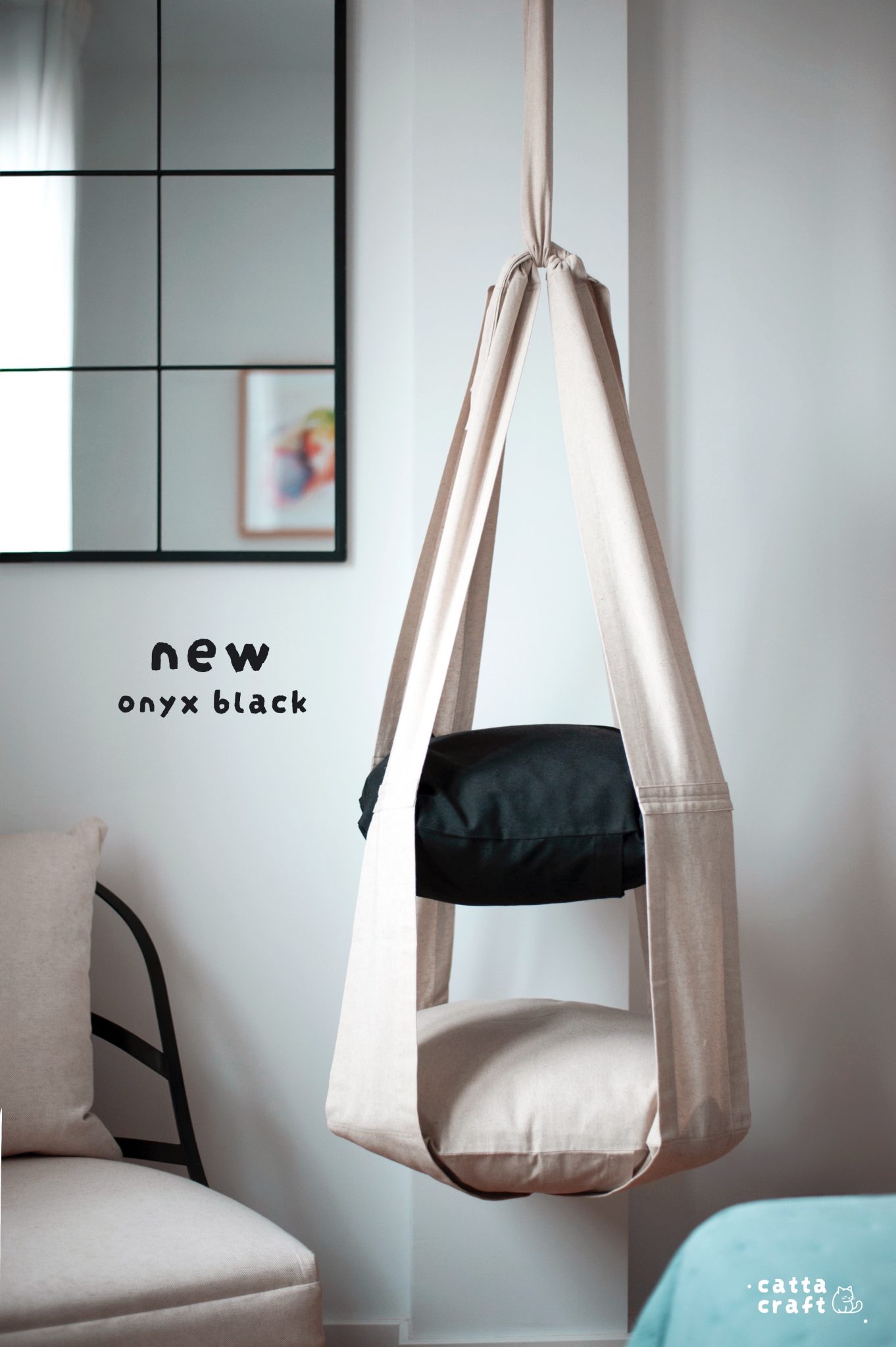 The Double Cat Swing - Cattacraft - Cozy Fun for Two Cats!